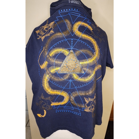 Sean John | Shirts | Vintage Sean John Shirt Size L Pyramid Roses Snake ...